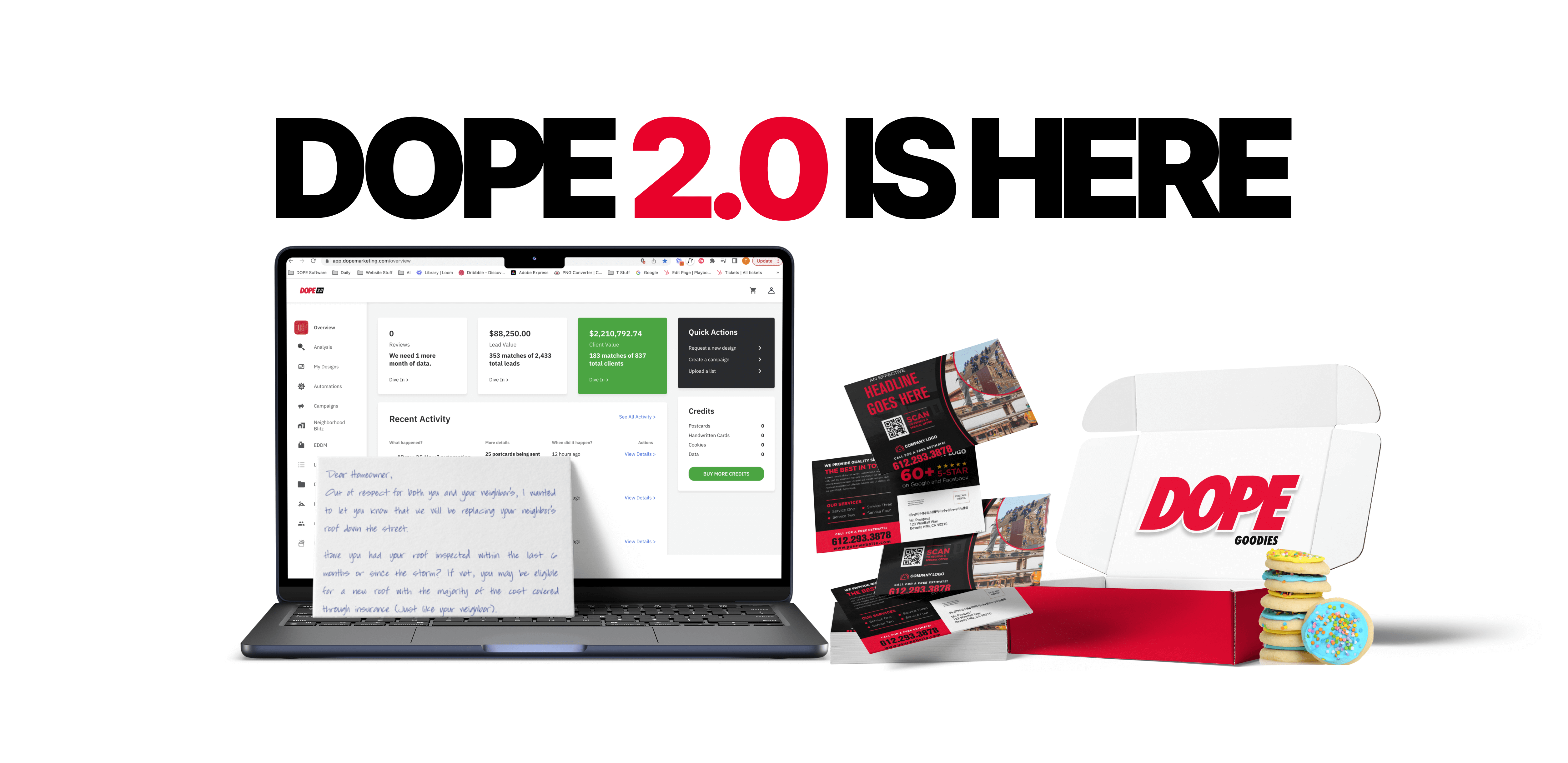 Homepage - Direct Mail by DOPE Marketing