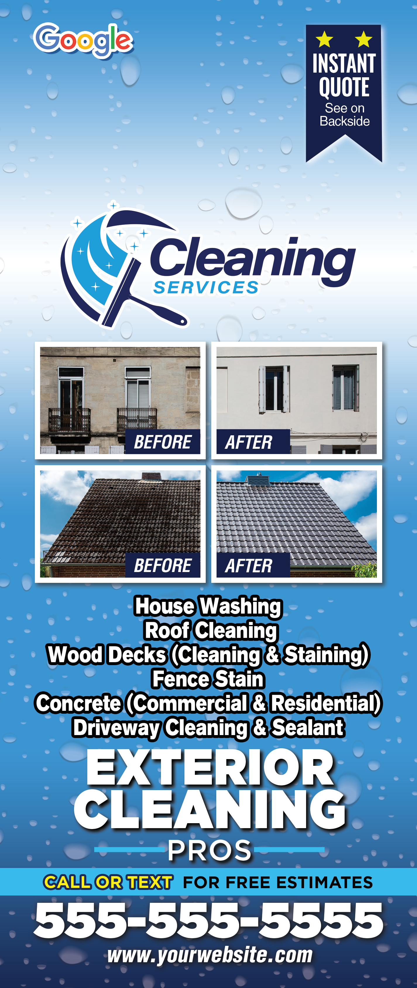 Exterior Cleaning - Door Hangers