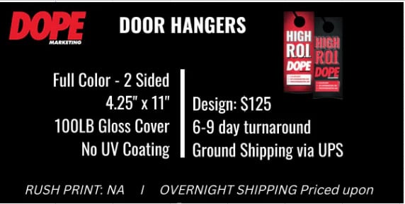 Door Hangers | DOPE Marketing